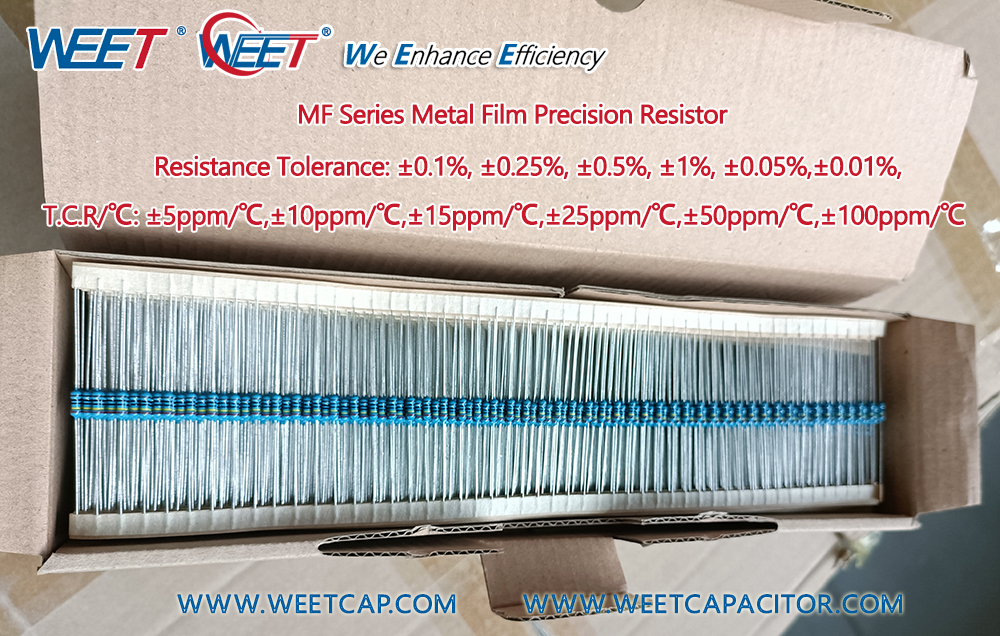 WEET MF Series Metal Film Precision Resistor TCR from 5ppm to 100ppm ...
